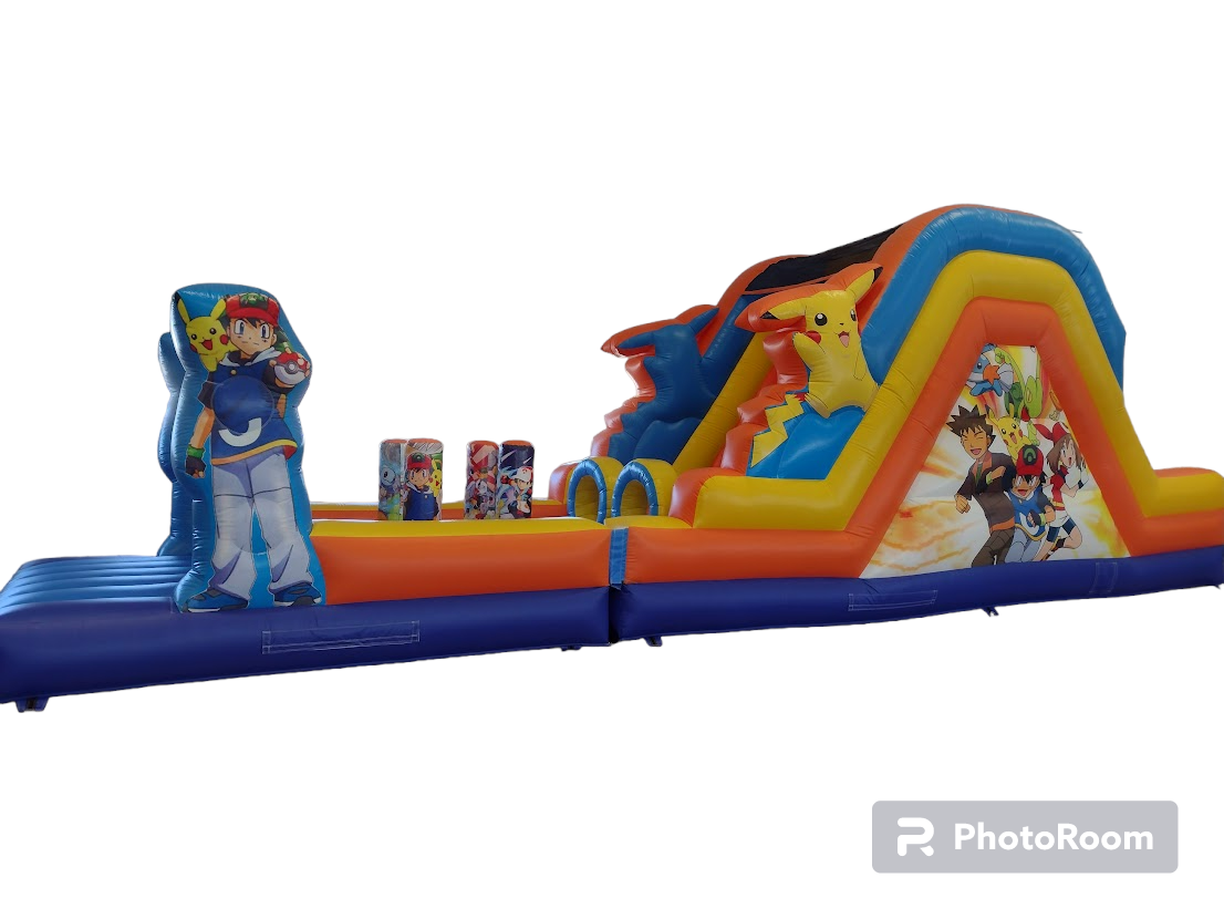 JEU GONFLABLE COURSE A OBSTACLES POKEMON – La Ballounerie
